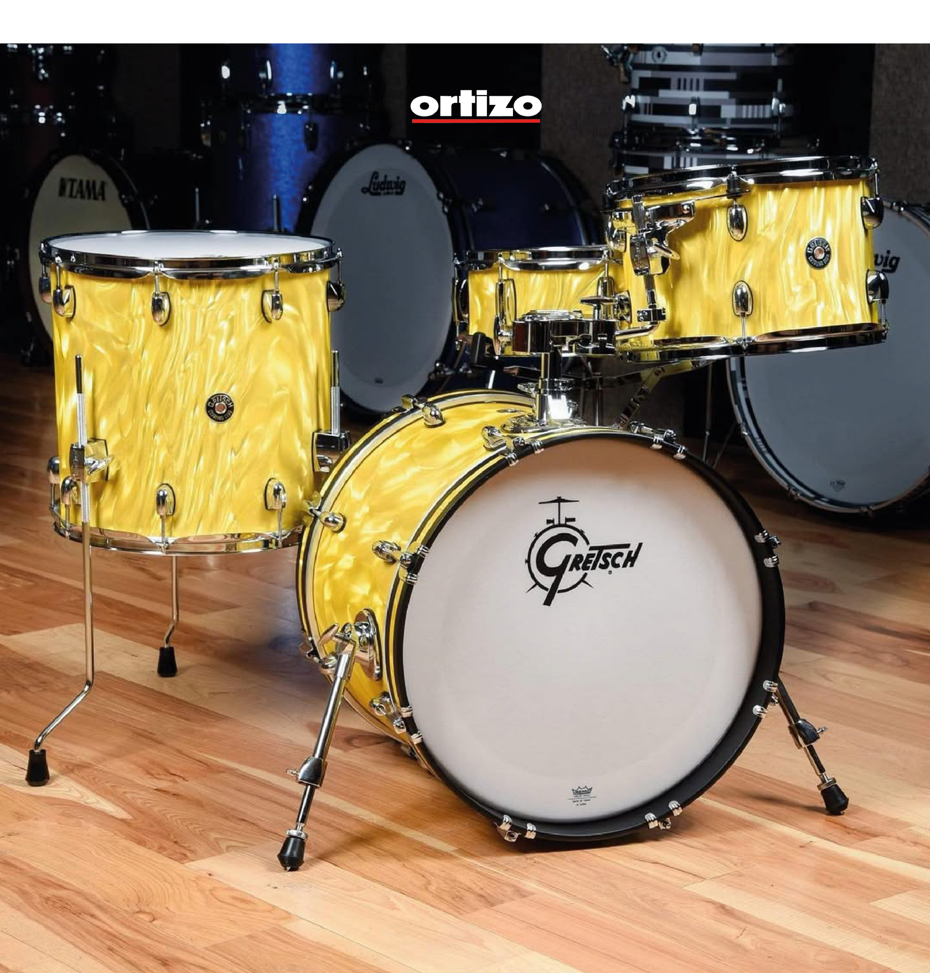 🥁 Gretsch Catalina Club Yellow Satin Flame: La esencia del sonido clás ...