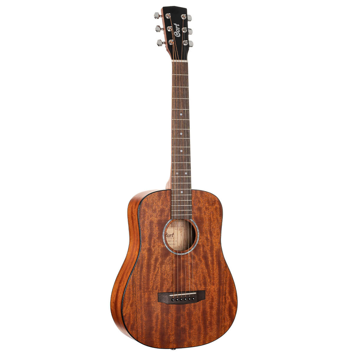 CORT 3/4 AD MINI ACOUSTIC GUITAR / MAHOGANY / Open Pore / with CASE ...
